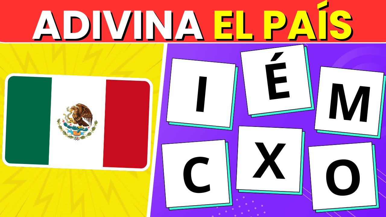 Adivina el PAÍS ¿Cuánto sabes de Países? Quiz de Cultura General - YouTube
