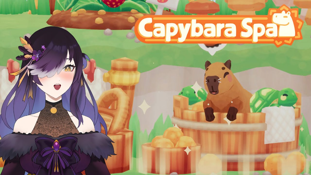 [CAPYBARA SPA] EVERYTHING IS SO CUTE, I'M GOING TO DIE #vtuber # ...