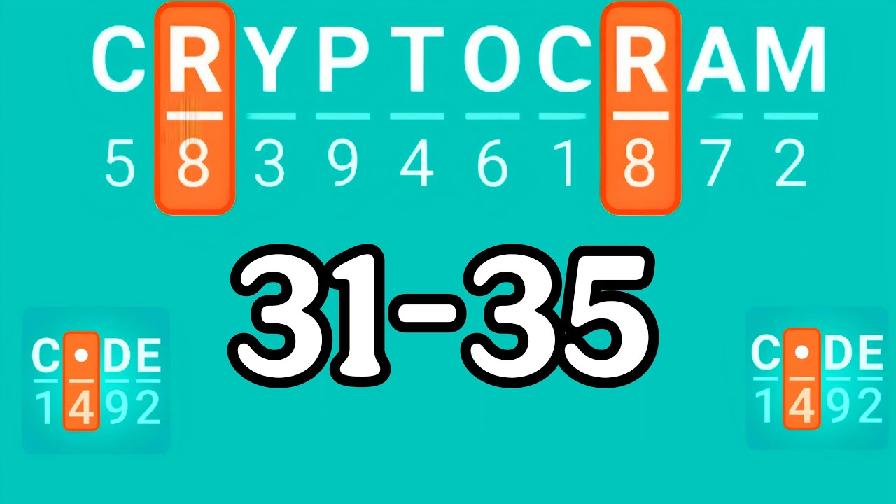 CRYPTOGRAM level 31 32 33 34 35 - YouTube