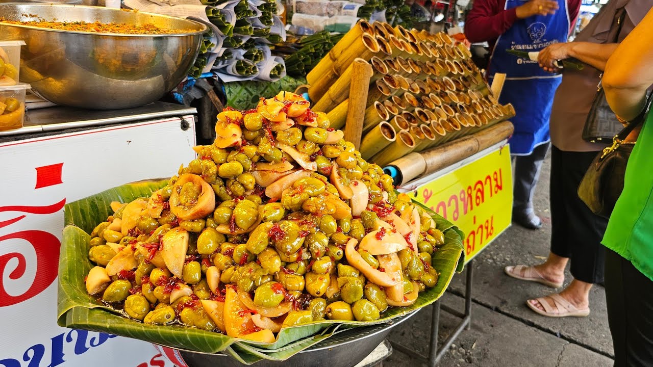 Free Street Food Samples at Chachoengsao Thailand Market - YouTube