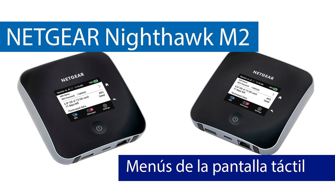 NETGEAR Nighthawk M2 Menus Pantalla Tactil - YouTube