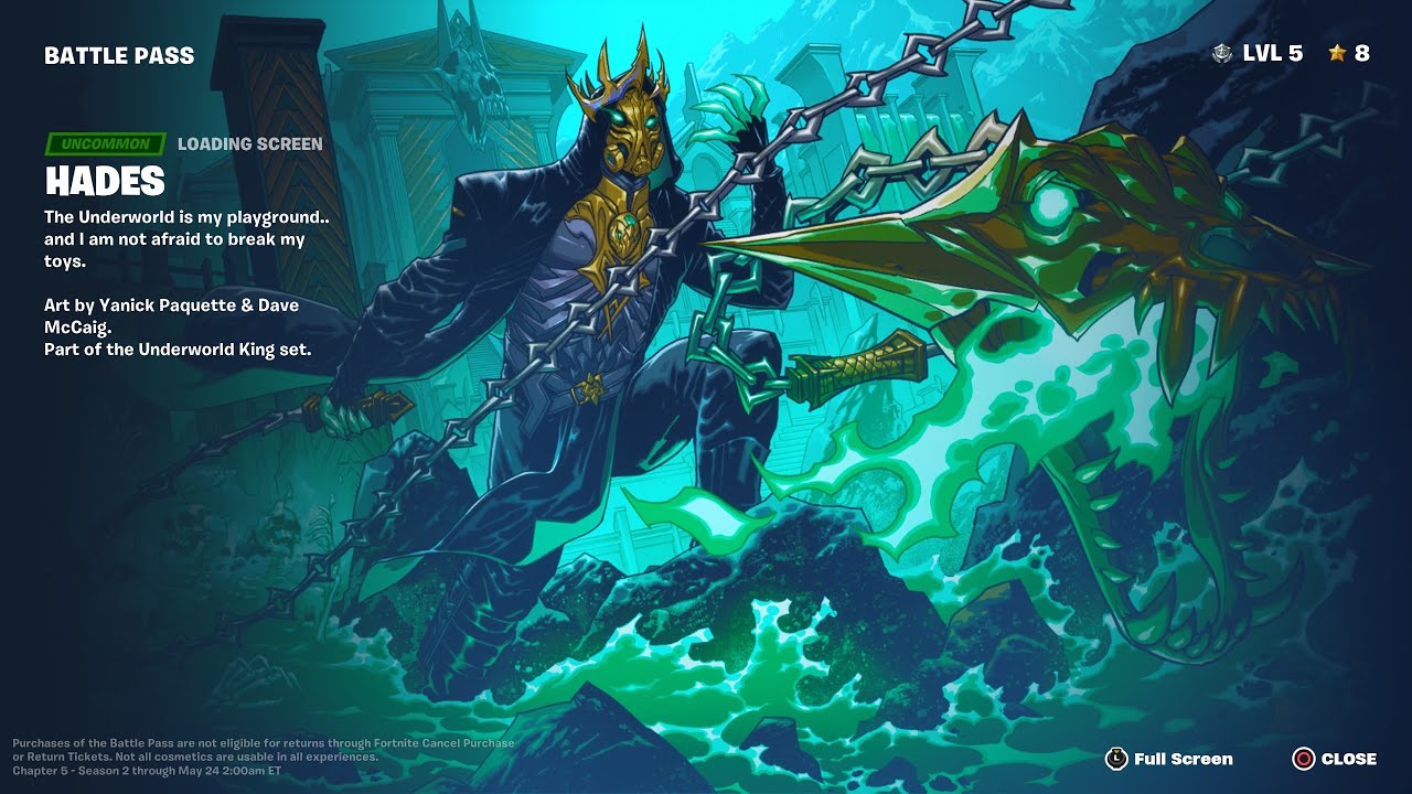 Fortnite Chapter 5 Season 2 Hades Fight/Underworld Vault - YouTube