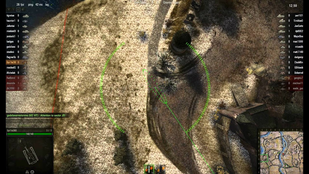 World Of Tanks: Gameplay SU-18 Elite Status - YouTube