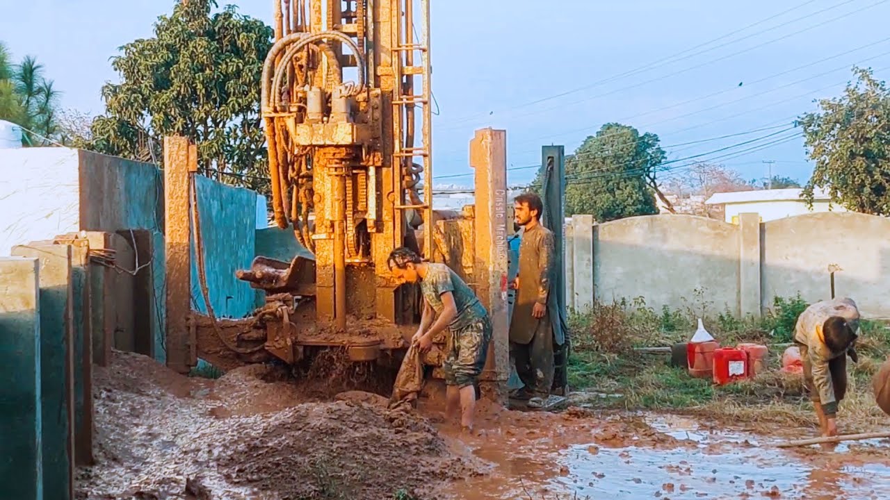 Borewell Drilling | How borewell works | water bore drilling video ...