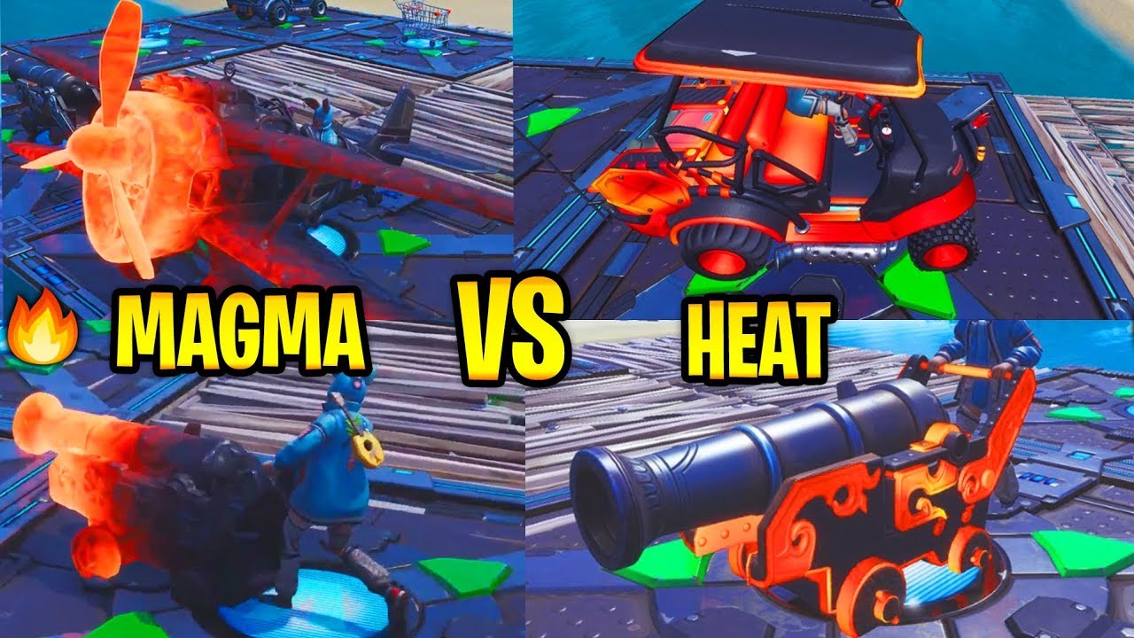 *NEW* LEAKED MAGMA vs. HEAT Wrap In-Game SHOWCASE! - Fortnite - YouTube