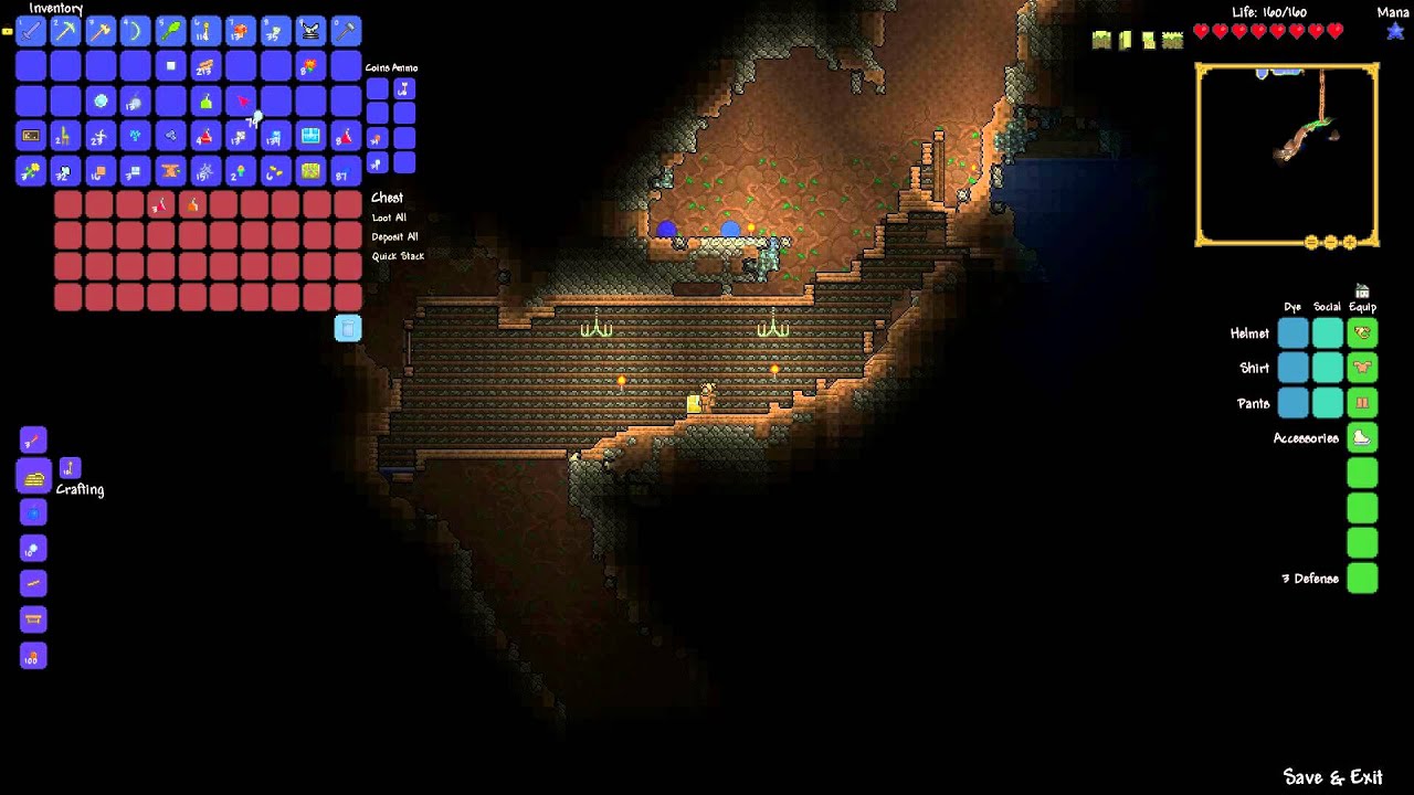 Terraria 1.2 Update- Living Wood Tree - YouTube
