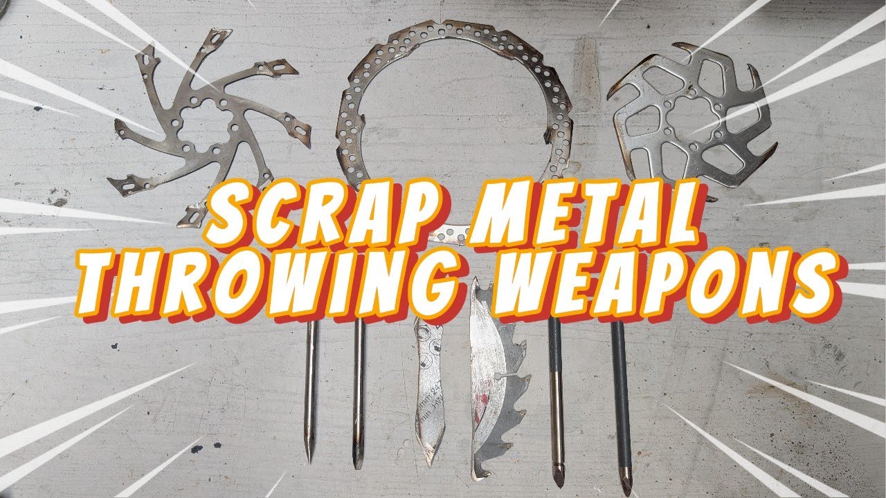 Scrap metal THROWING weapons #making #scrapmetal #bodge #competition ...