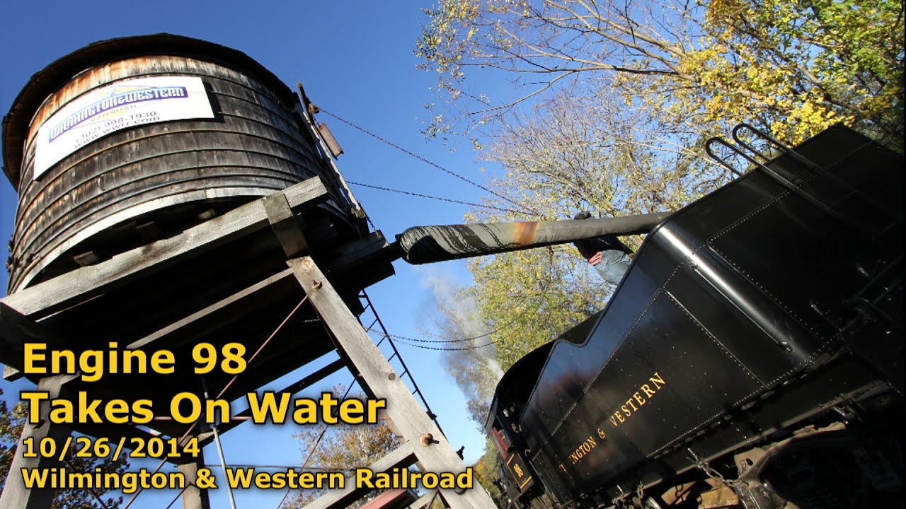 WWRR Engine 98 Takes On Water - YouTube
