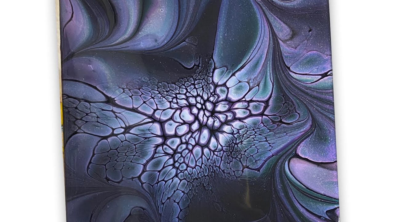 (1432) Bloom Technique / Enchanted and Interference / Acrylic Paint ...