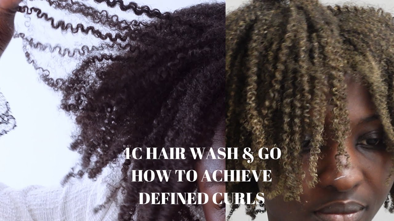 4C HAIR WASH AND GO/WASHDAY ROUTINE FOR DEFINED CURLS + HOW TO DRY YOUR ...