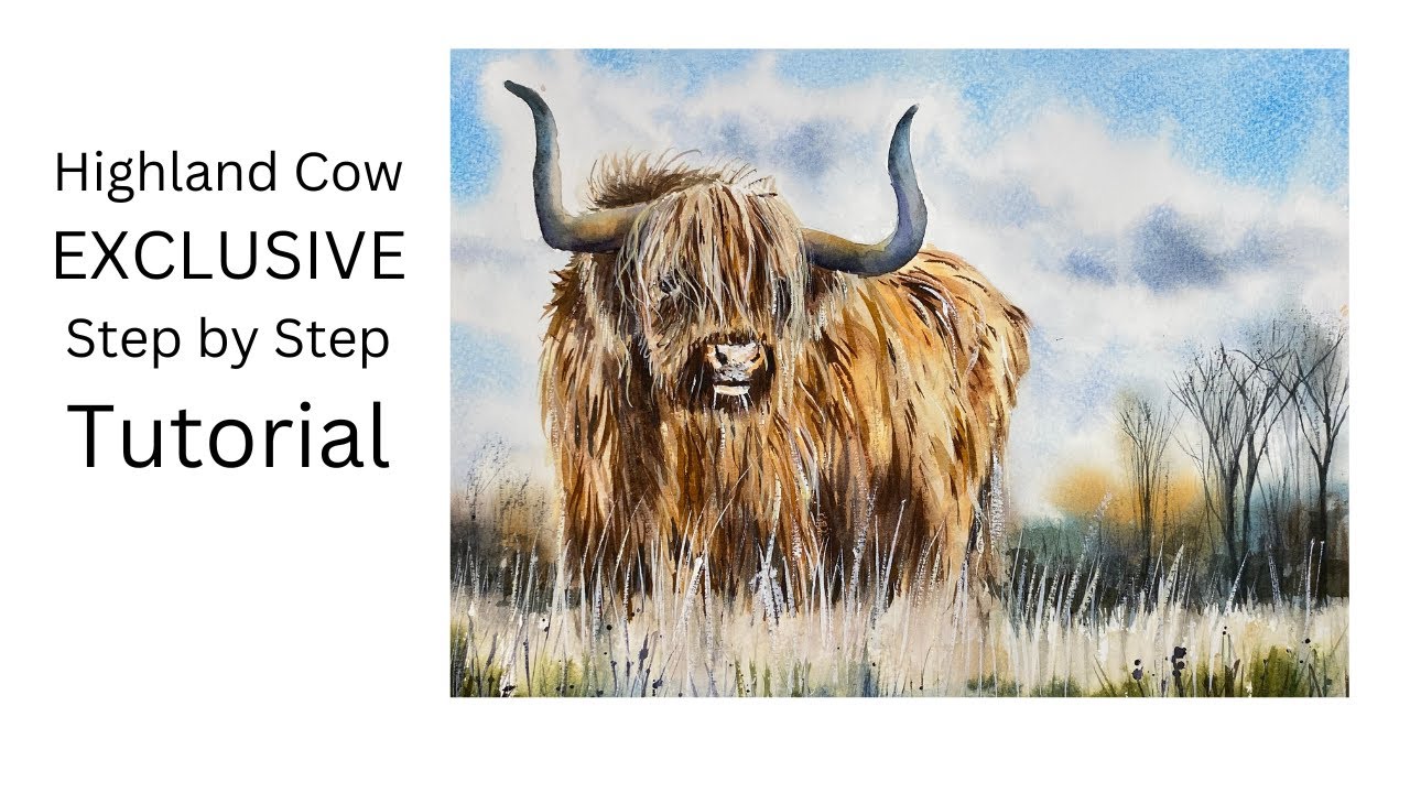 Exclusive Highland Cow Step By Step Tutorial - YouTube
