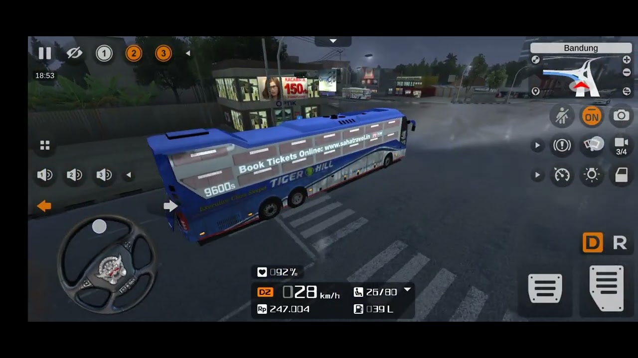 BUS SIMULATOR INDIAN MAP ROAD AC SLEEPAR BUS 💤💤🛣️🛣️🛣️ - YouTube