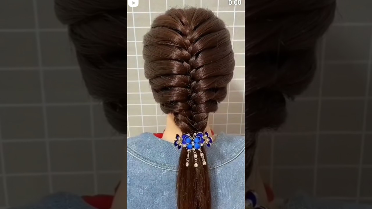 French choti easy step by step #hairstyle #viral - YouTube