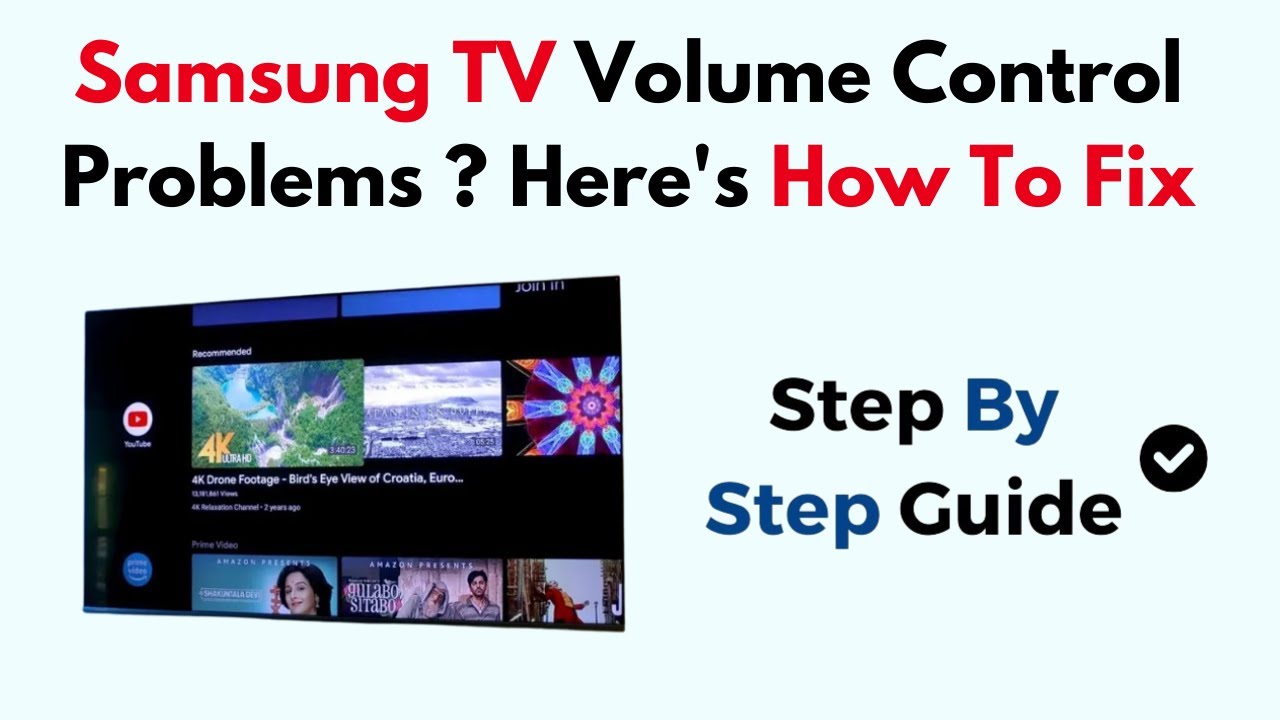 Samsung TV Volume Control Problems ? Here's How To Fix - YouTube
