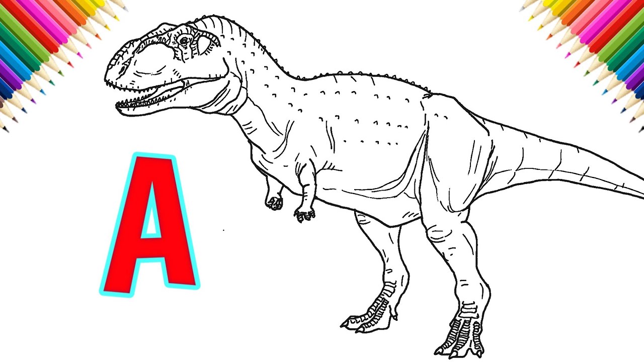 How to Draw Abelisaurus | Step by Step - YouTube