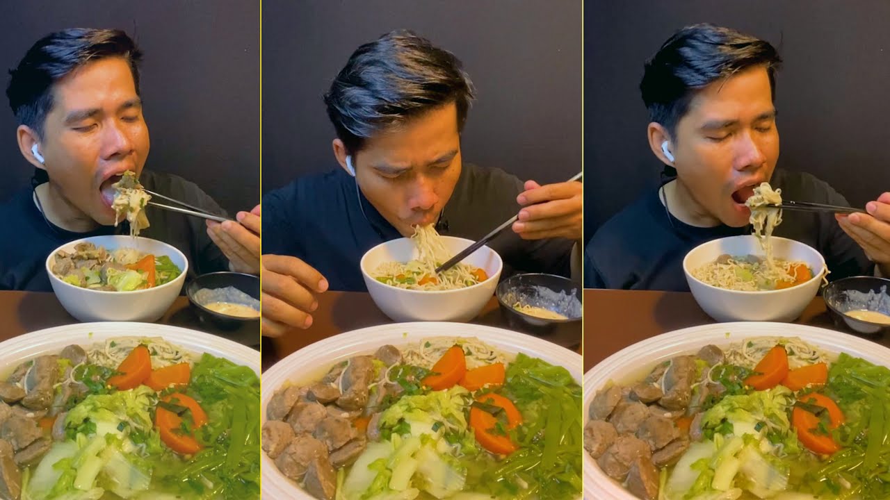 ASMR HEALTHY Soup Vegetables MUKBANG EATING - YouTube
