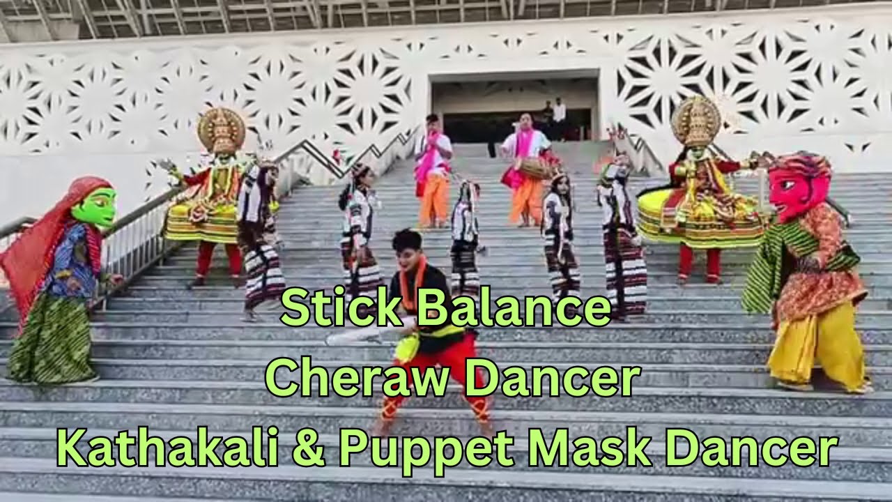 Enchanting Indian Dance Fusion: Manipuri Stick Balance, Bamboo Dance ...