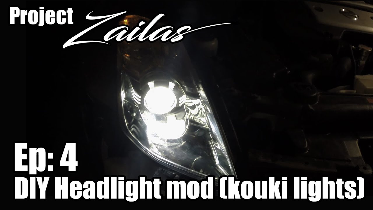 Project Zailas Ep:4 DIY 350Z Headlight Mod (Free!) - YouTube