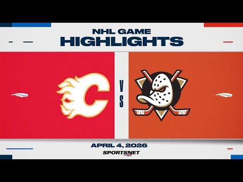 NHL Highlights | Flames vs. Ducks - April 4, 2026