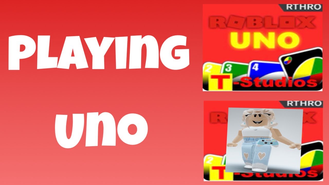 Playing Uno in Roblox - YouTube
