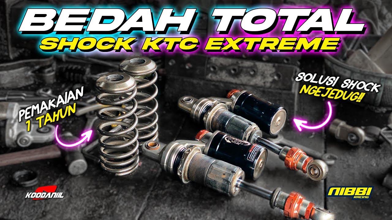 NGEJEDUG⁉️BEDAH TOTAL SHOCK KTC EXTREME 1 TAHUN PEMAKAIAN | SERVICE ...