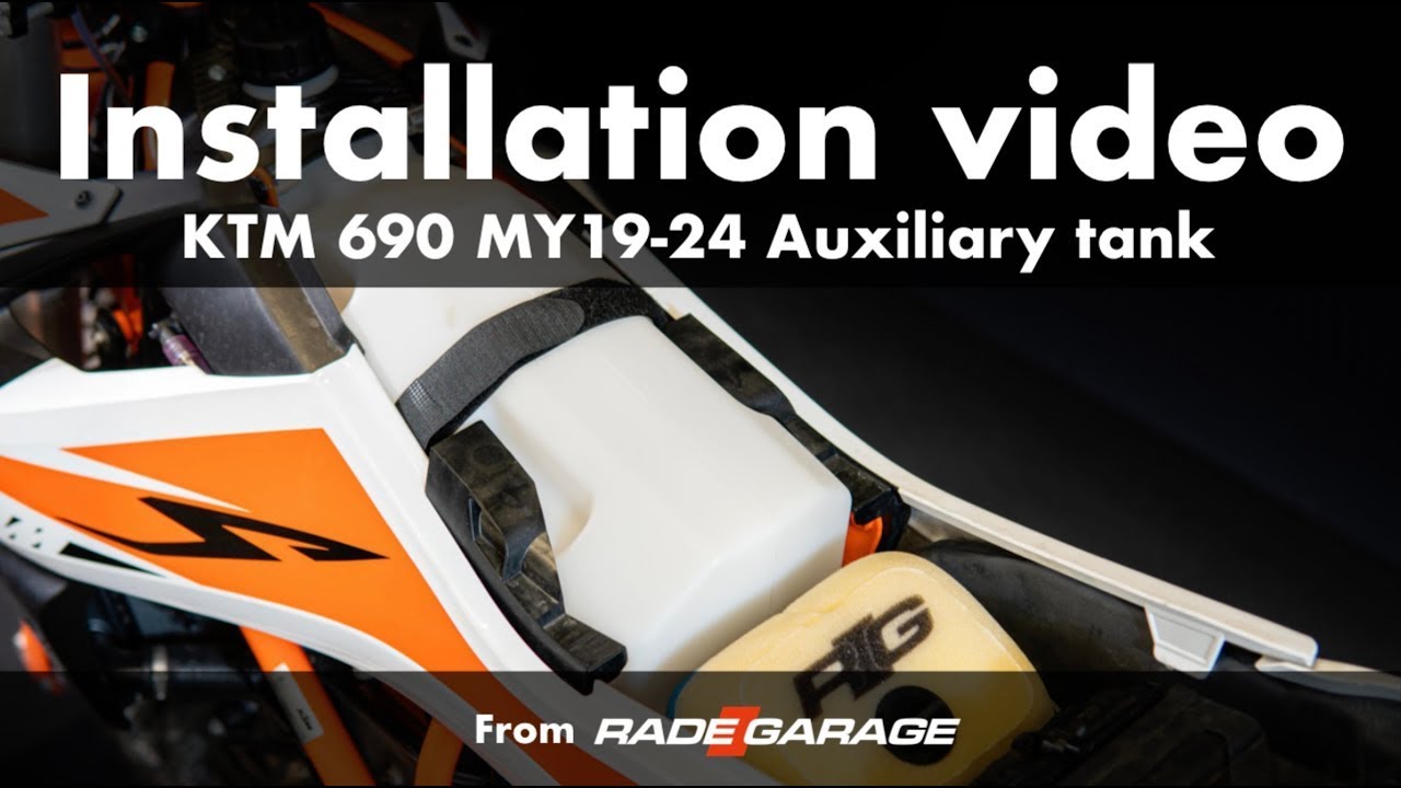 KTM 690 MY19-23 tank installation - RADE/GARAGE - YouTube