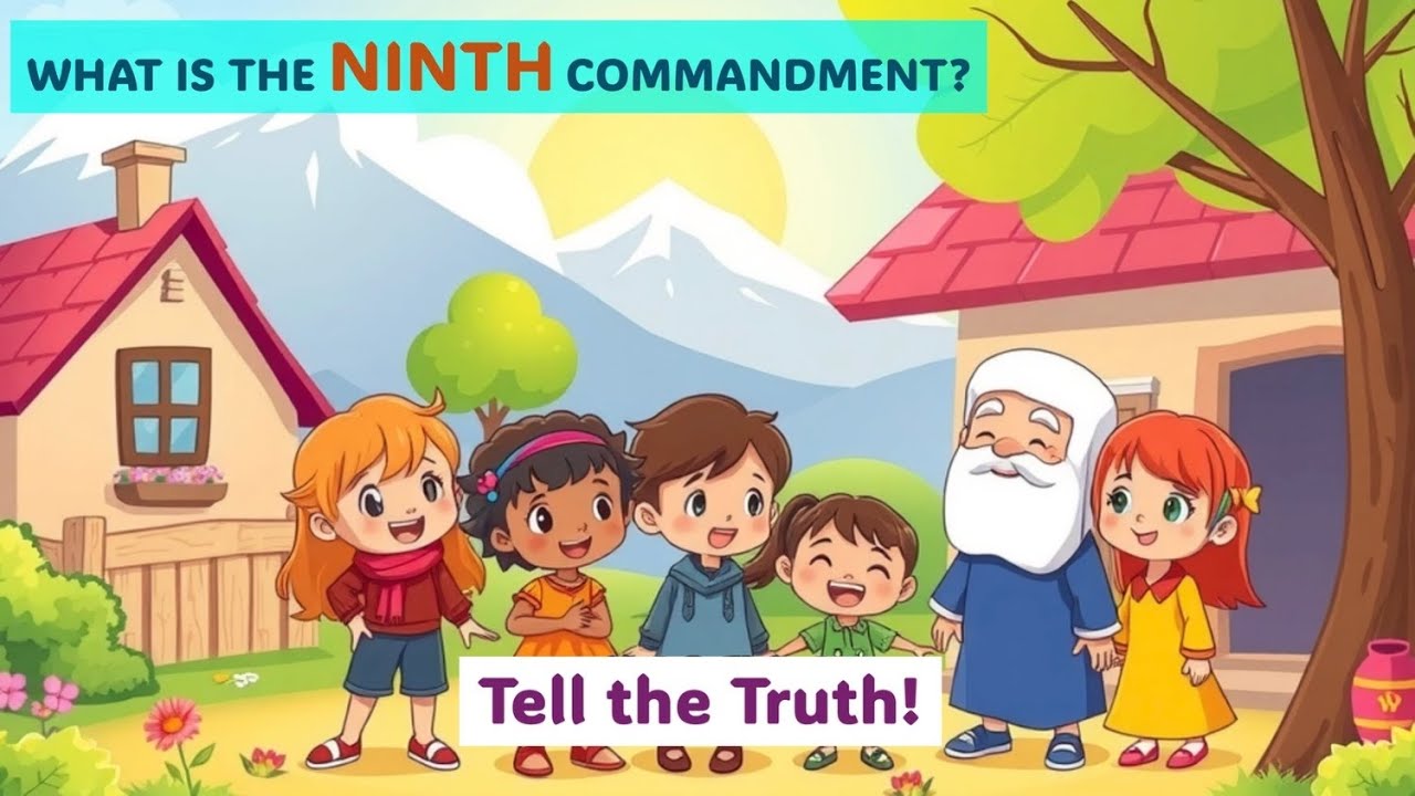 The Ninth Commandment for Kids I Tell the Truth! | Bible Lesson on ...