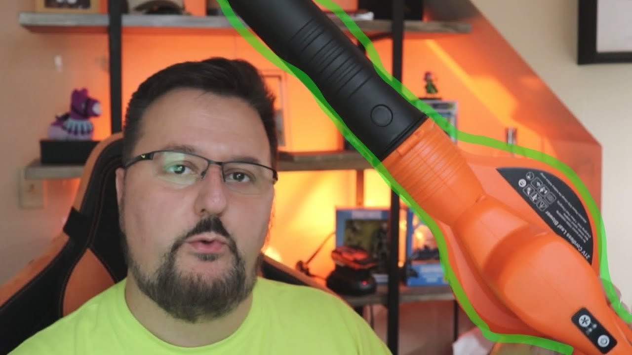 Lazyboi Leaf Blower In Action! Cordless - YouTube