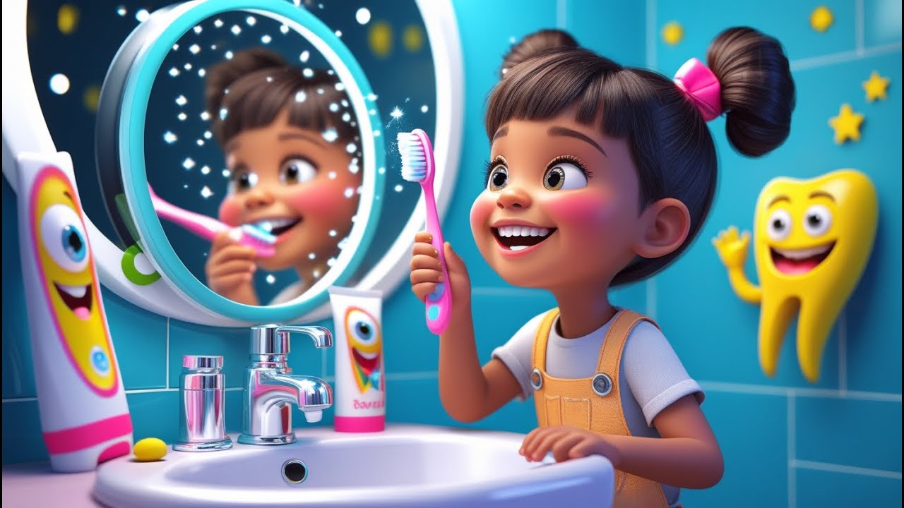 Brush Your Teeth and Sparkle Bright Rhyme Song | Popular Nursery Rhyme ...