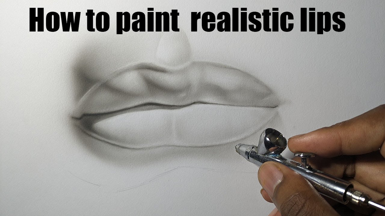 How to paint lips | airbrush | beginners guide - YouTube
