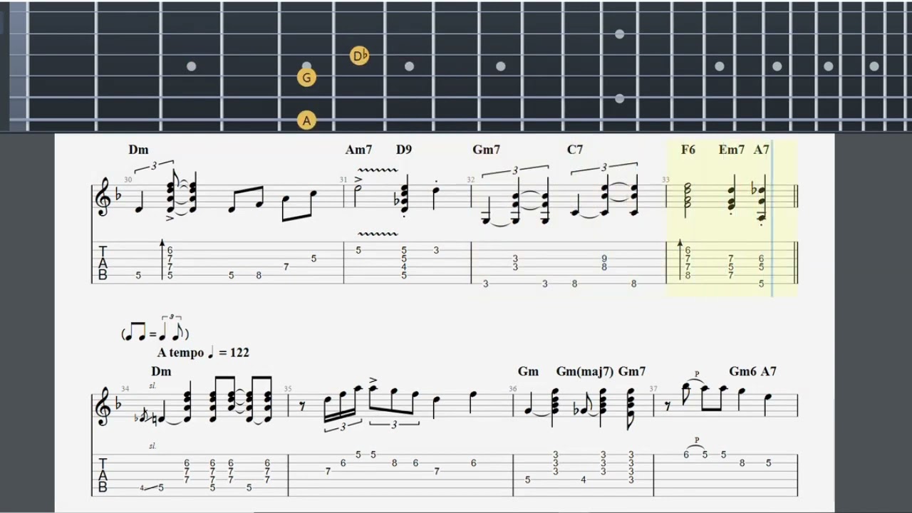 In a sentimental mood (Solo Jazz Guitar) + Tab - YouTube