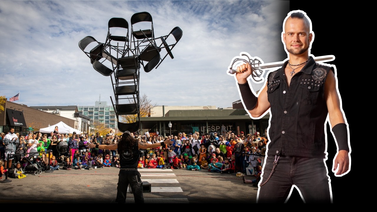 Clark Lewis: Juggling Stunt Show Demo Video - YouTube