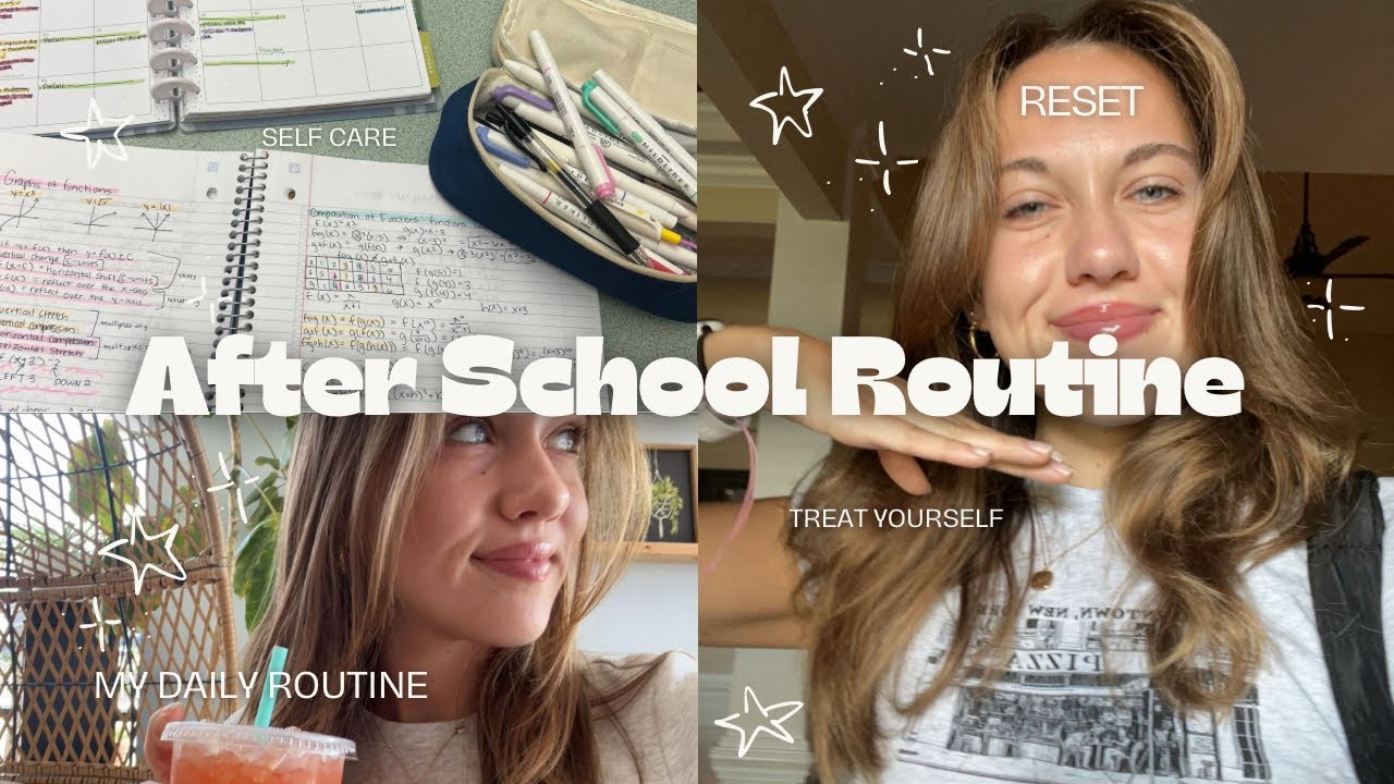 MY AFTER SCHOOL ROUTINE + self care, reset routine, productivity - YouTube