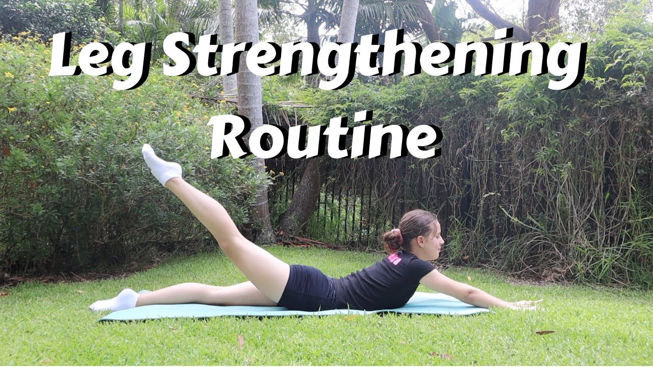 Leg Strengthening Routine | Rhythmic Gymnastics - YouTube