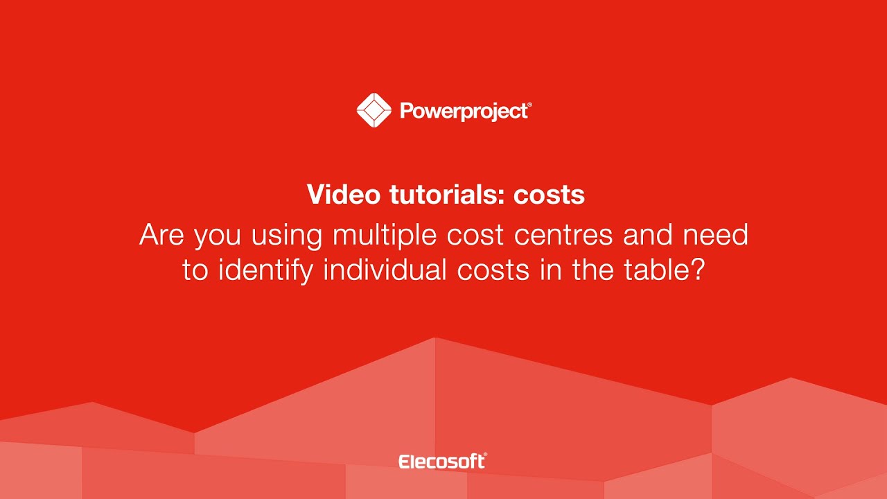 Tutorial - Are you using multiple cost centres and need to identify ...