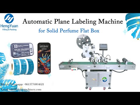 HYTB1-100T Automatic Plane Labeling Machine for Solid Perfume Flat Box