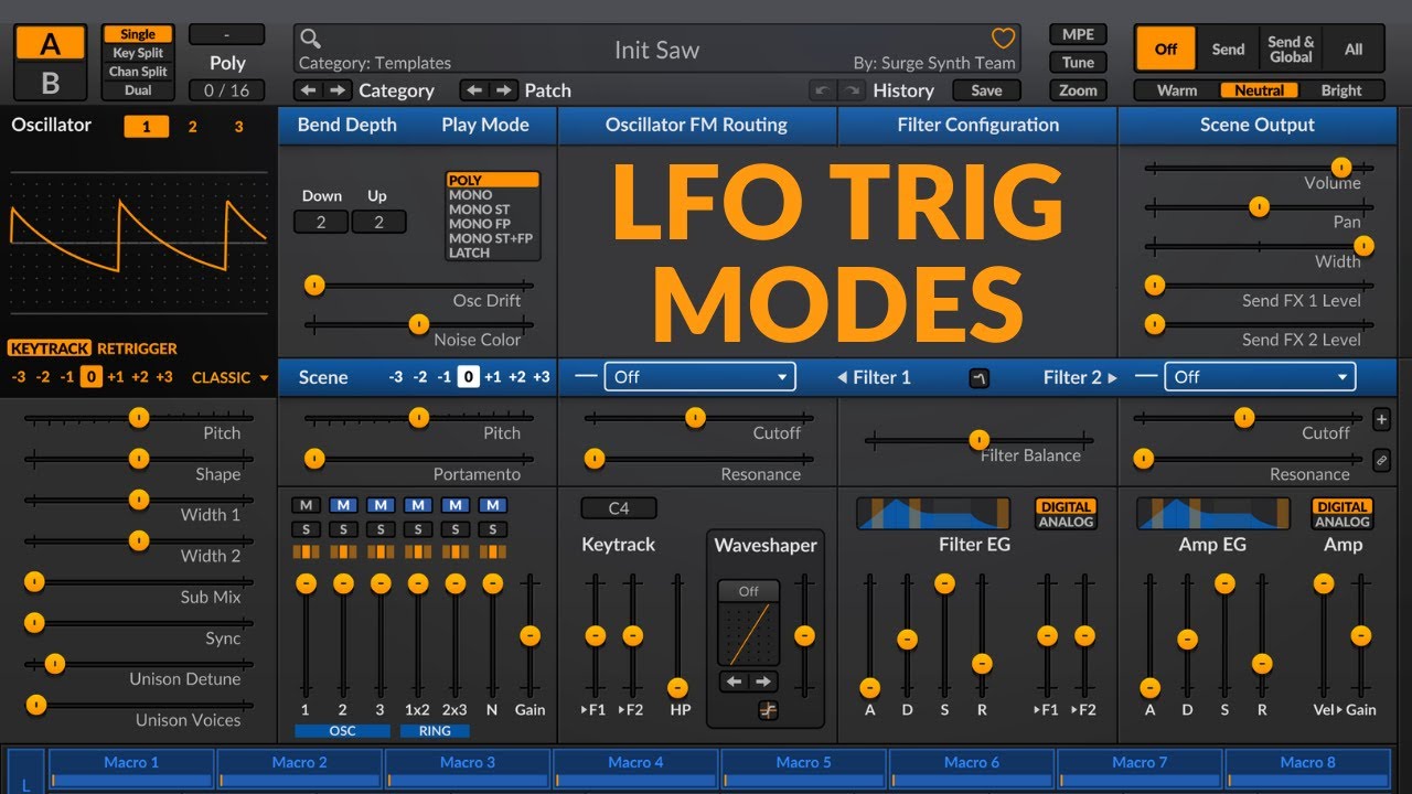 LFOs Trigger Modes | Surge XT Tutorial - YouTube
