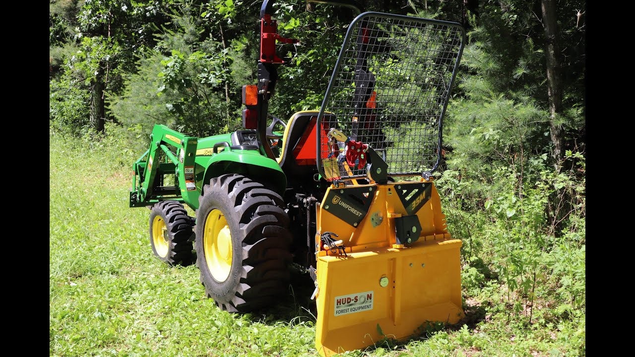 New attachment John Deere 3025e - YouTube