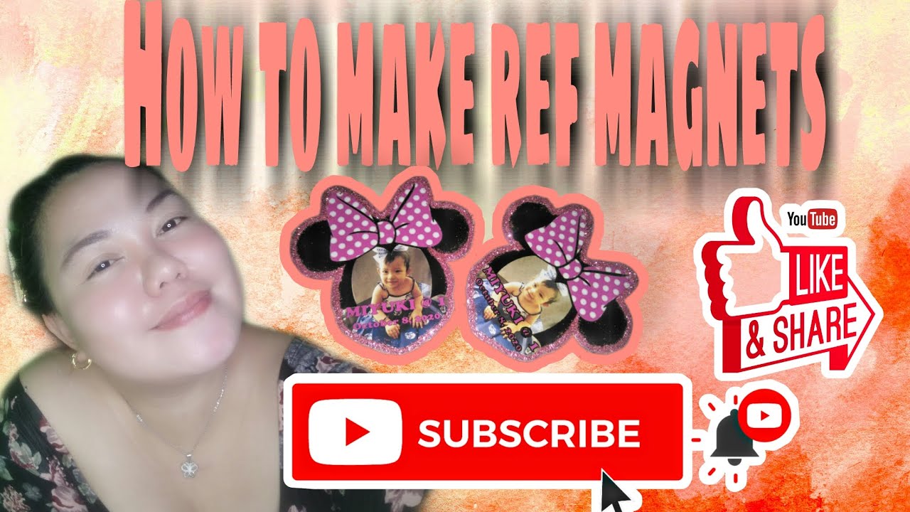 How to make Ref Magnets (Minnie Mouse) - YouTube