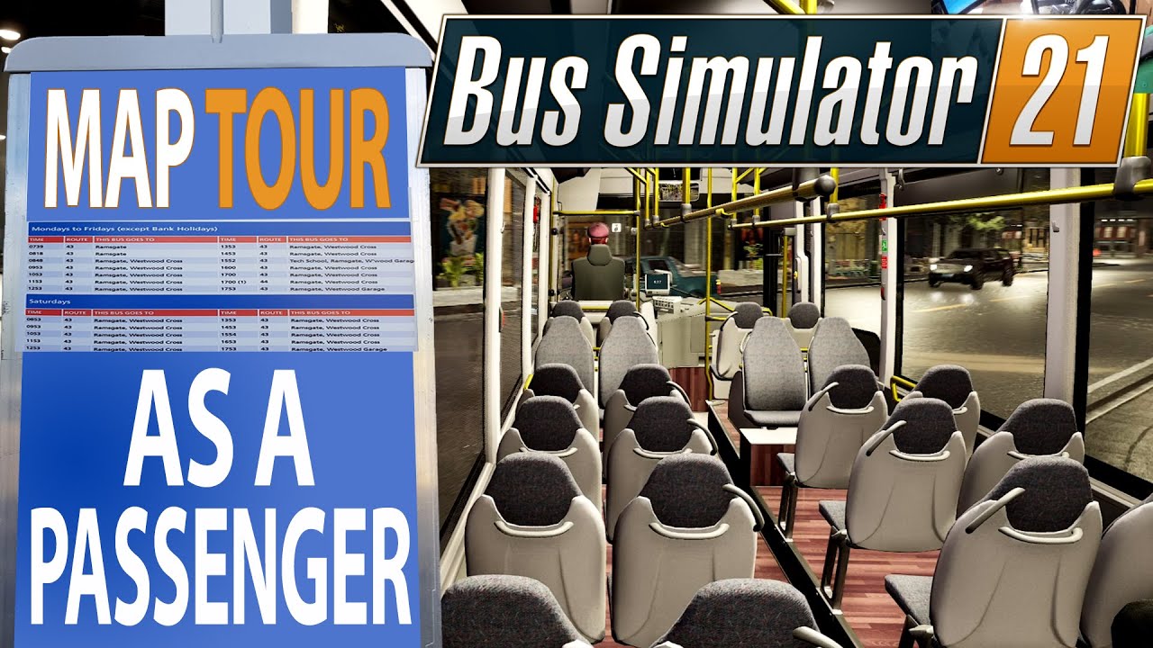 ep.8 Short MAP TOUR As a Passenger | PREVIEW Let's PLAY Bus Simulator ...