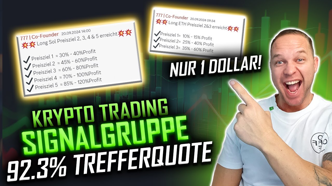 Krypto Trading Signalgruppe mit 92% Trefferquote für nur 1$ - YouTube
