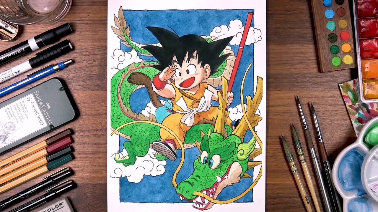 Dragon Ball - Vol.1 Cover | drawholic - YouTube
