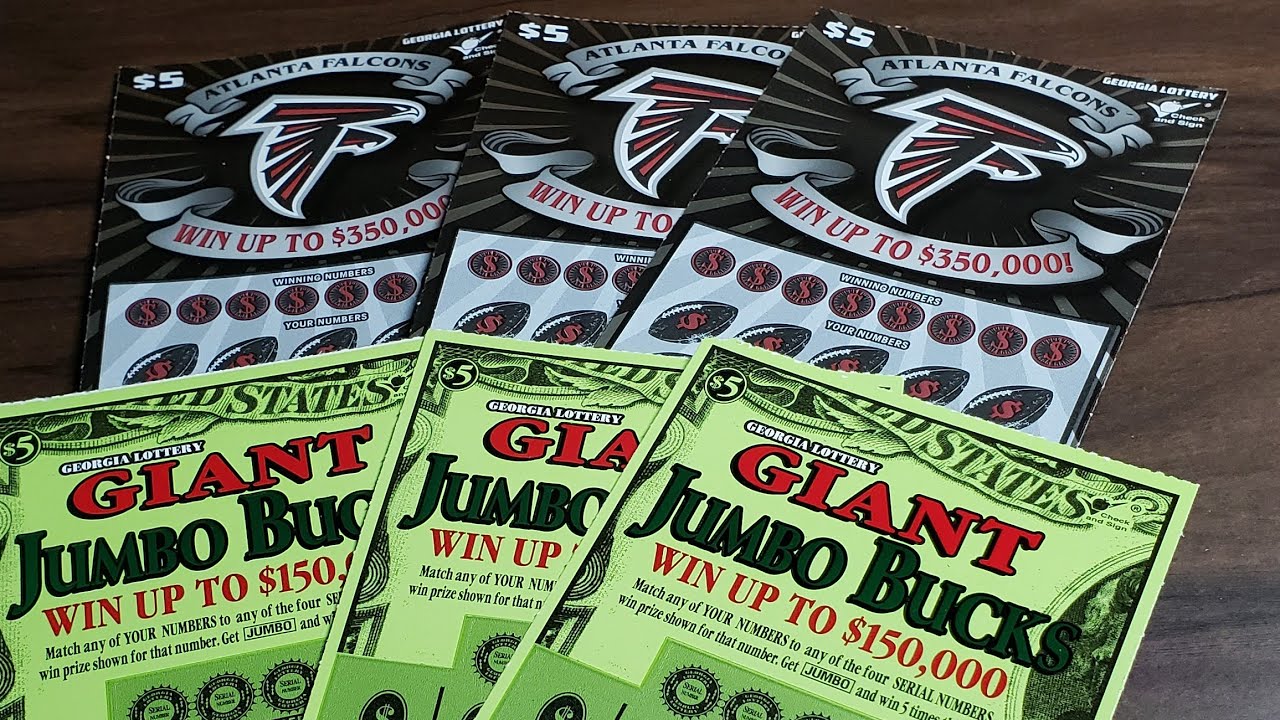 💥GEORGIA LOTTERY💥 $5 GIANT JUMBO BUCKS + $5 ATLANTA FALCONS - YouTube