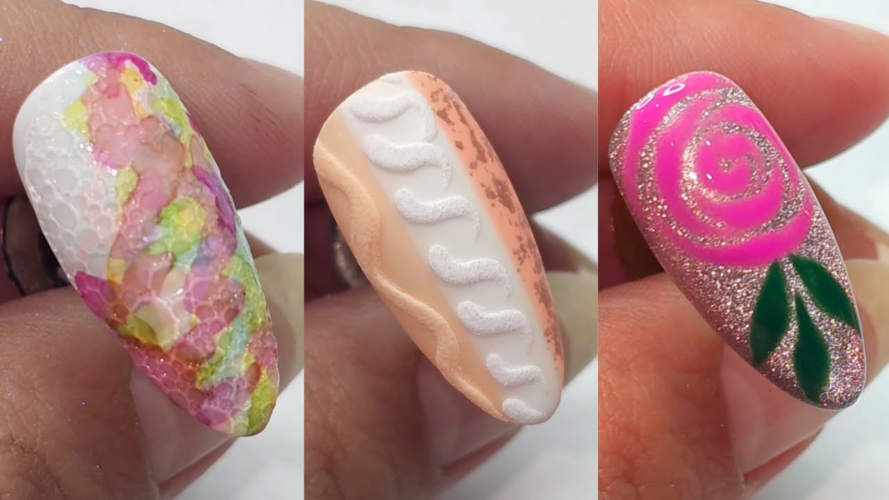 #407 how to design nails | professional nail art tutorial | nail art ...