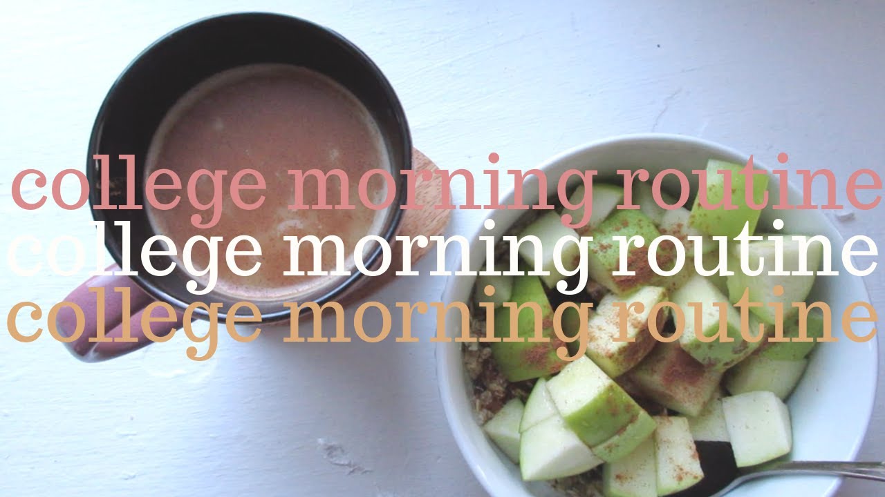 COLLEGE MORNING ROUTINE: school days & weekends - YouTube