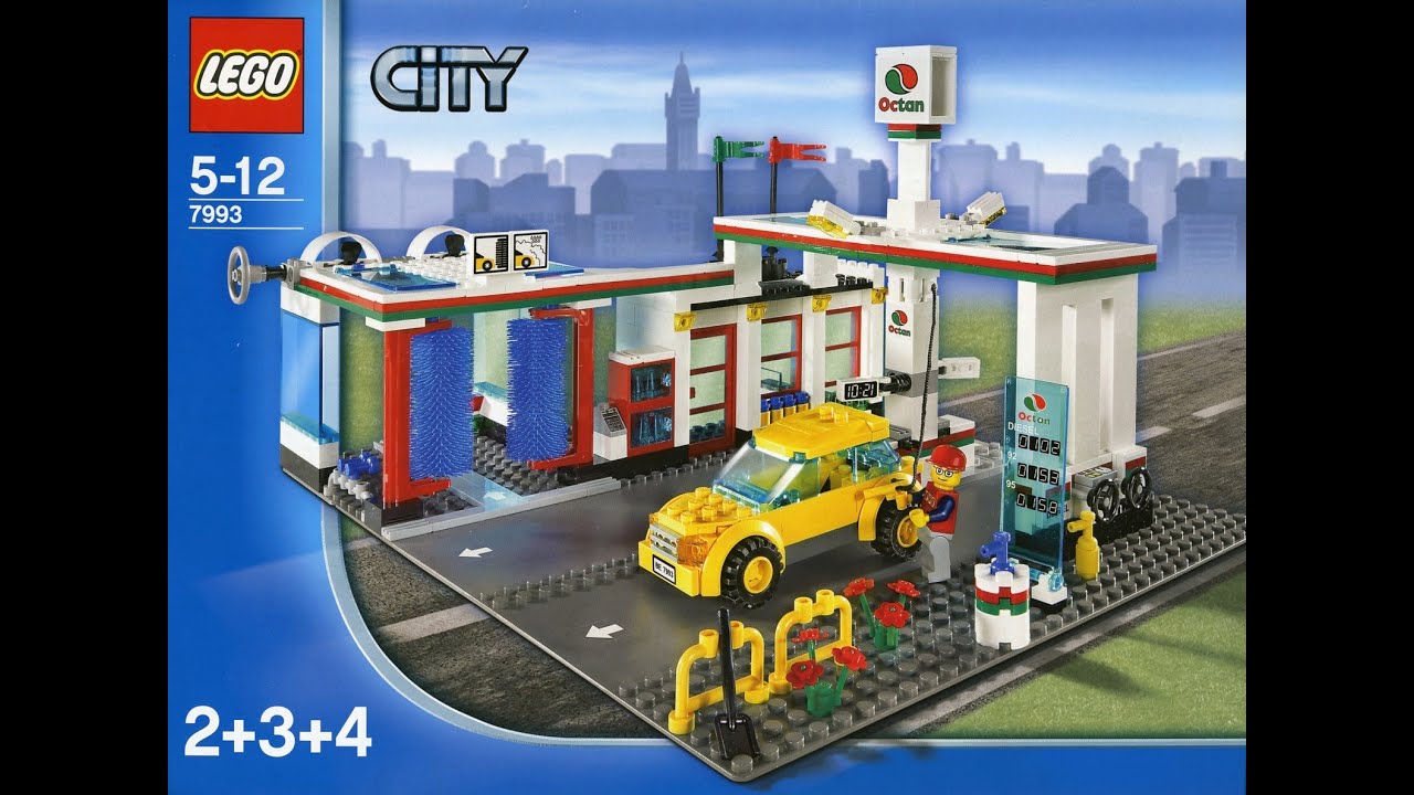 Review de la LEGO City 7993 La station service de 2007 - YouTube