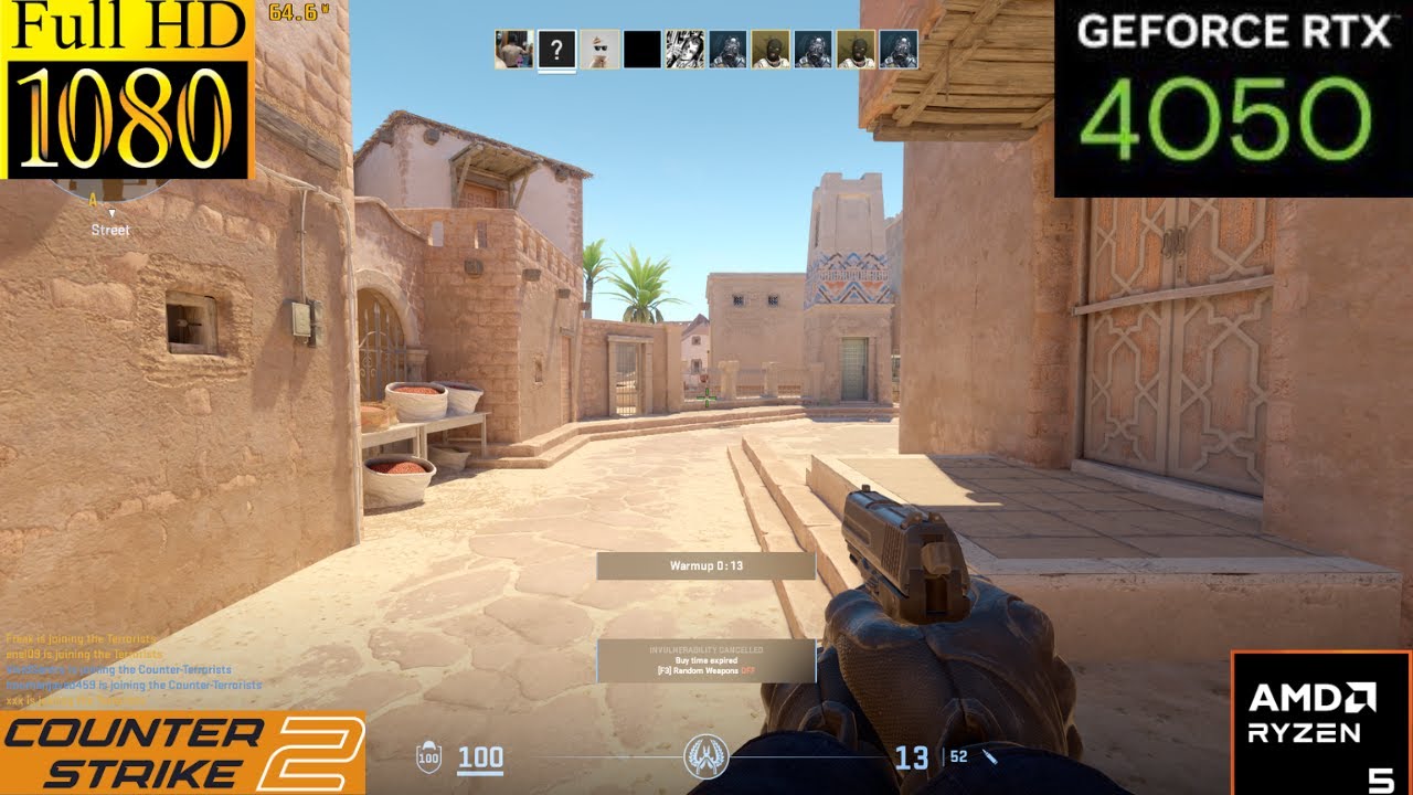 Counter Strike 2 Gameplay+Test On HP Victus 15 Amd Ryzen 5 8645HS | RTX ...