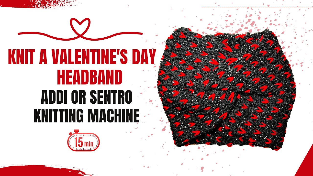 Knit a Fair Isle Headband on Sentro or Addi Knitting Machine! - YouTube