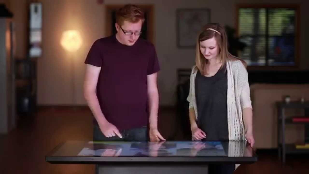 Ideum 55" Multitouch Tables - Pro, Drafting, and Platform - YouTube