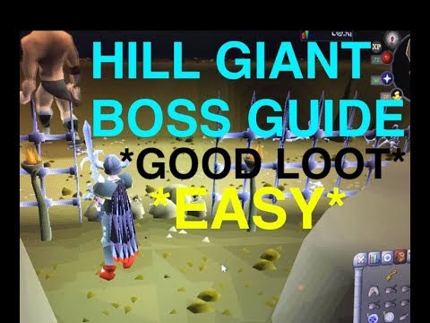 "OSRS OBOR HILL GIANT BOSS GUIDE" Hill giant boss Hunting Osrs Good ...